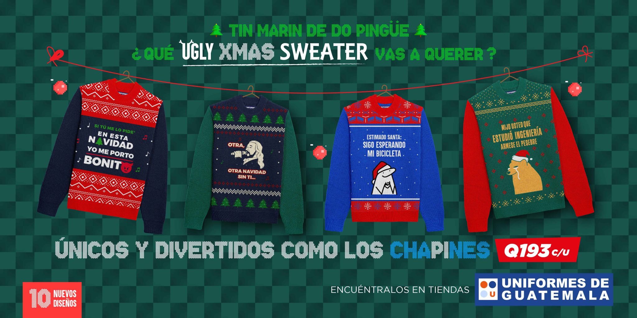 Ugly Sweaters 2023 - Uniformes de Guatemala